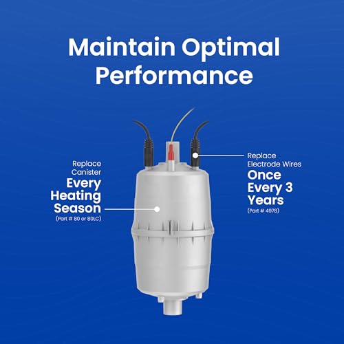 AprilAire 800 Whole-House Steam Humidifier, Automatic Steam Humidifier, Large Capacity Whole-House Humidifier for Homes up to 10,300 Sq. Ft., White