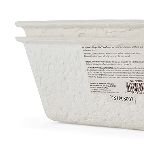 So Phresh Disposable Litter Box Set, 16.7" L X 12.6" W X 4.3" H