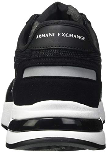 A|X Armani Exchange Men's Colorblock Fashion Sneakers, Black, 9