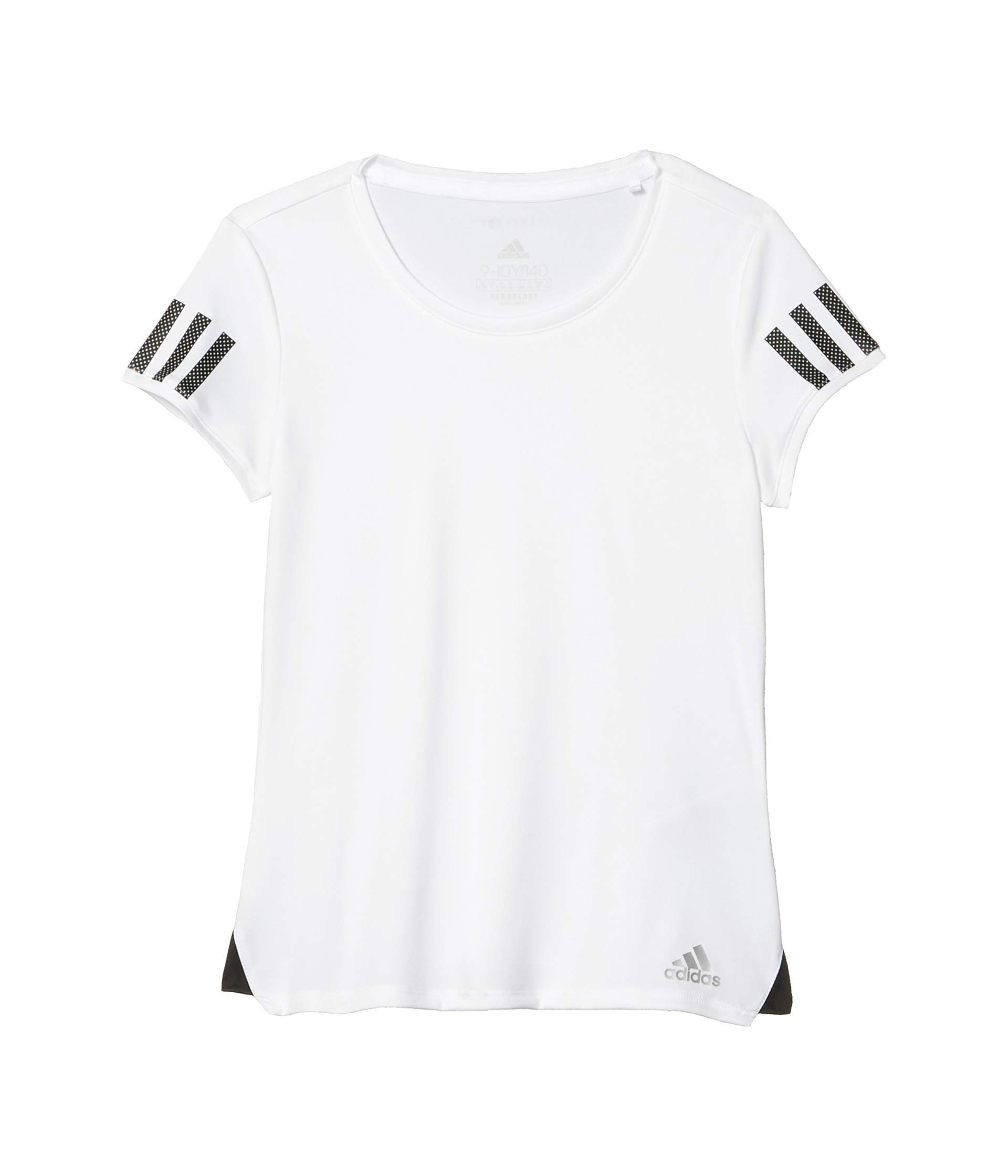 adidas unisex-youth Club Tee White/Matte Silver/Black Small