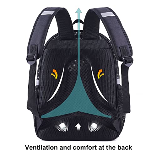 COVAX Heavy Duty Mesh Backpack, See-through Large Mesh Backpack for Men Women, Lightweight Mesh Daypack with Reflective Stripes for Work, Sports Equipment