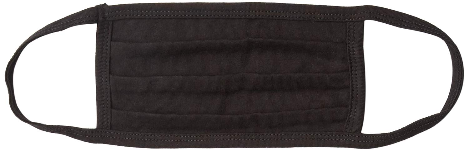 Amazon Essentials Reusable Face Cover, Black (Pack of 3)