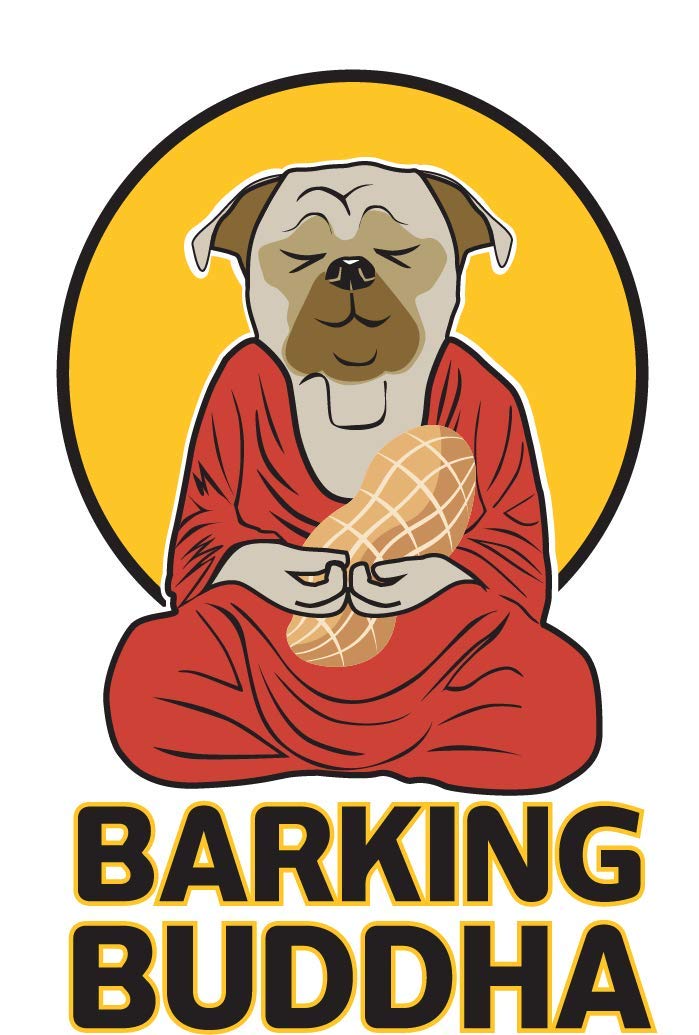 Barking Buddha Beef Cheek Slices | Premium Dog Chews | Extra Thick, All Natural, No Additives, Gluten Free | Peanut Butter - Small 5β-6β - 15 Pack