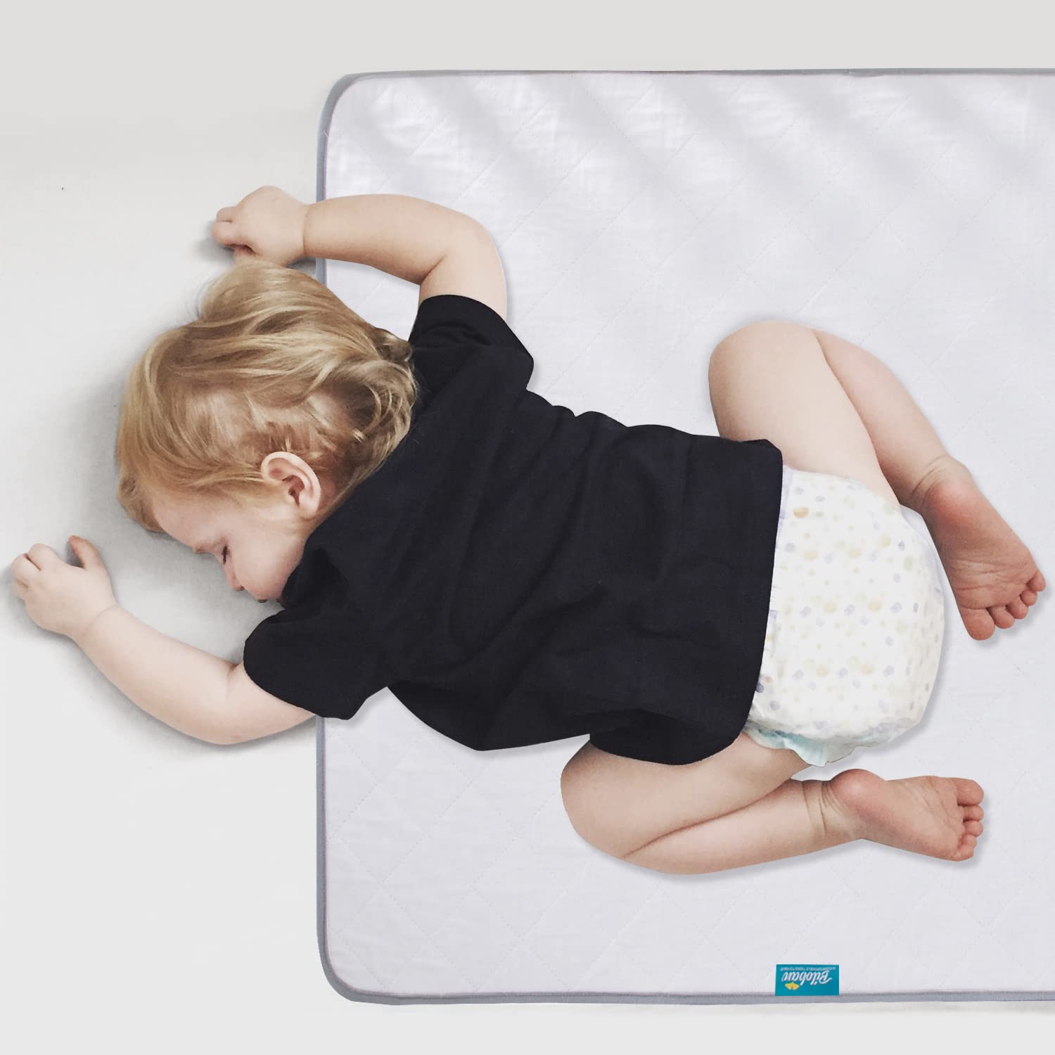Changing Pad Liner 5 Count, Waterproof Larger Changing Pad Cover 28" X 15", Cotton Terry (Solid Improved Thickness) / Waterproof Crib Mattress Protector 27" x 38"