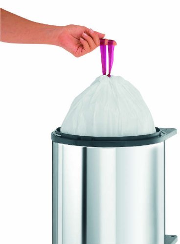 Brabantia Bin Liners, 15-20 L-Size D, 20 Bags, Litre, White