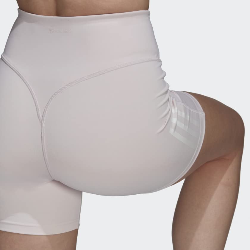 adidas Hyperglam AEROREADY Training High-Rise Tight Shorts Women's, Pink, Size XS