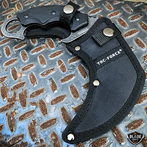 8" Tactical Raptor Claw Knife Karambit Talon Fixed Blade Hunting Hawkbill