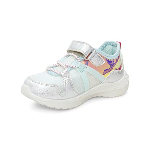 carter's Girls Stevie Athletic Sneaker, Grey, 7 Toddler