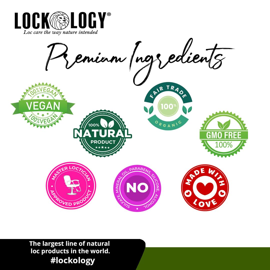 Peppermint Tea Tree Loc Oil for Dreads & Locs - Natural Dreadlock Hair Products, Black Owned
