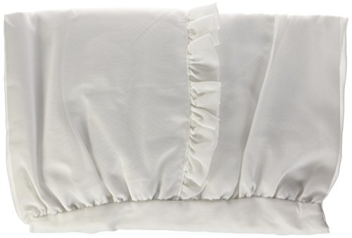 Baby Doll Bedding Layered Crib Diaper Stacker, White