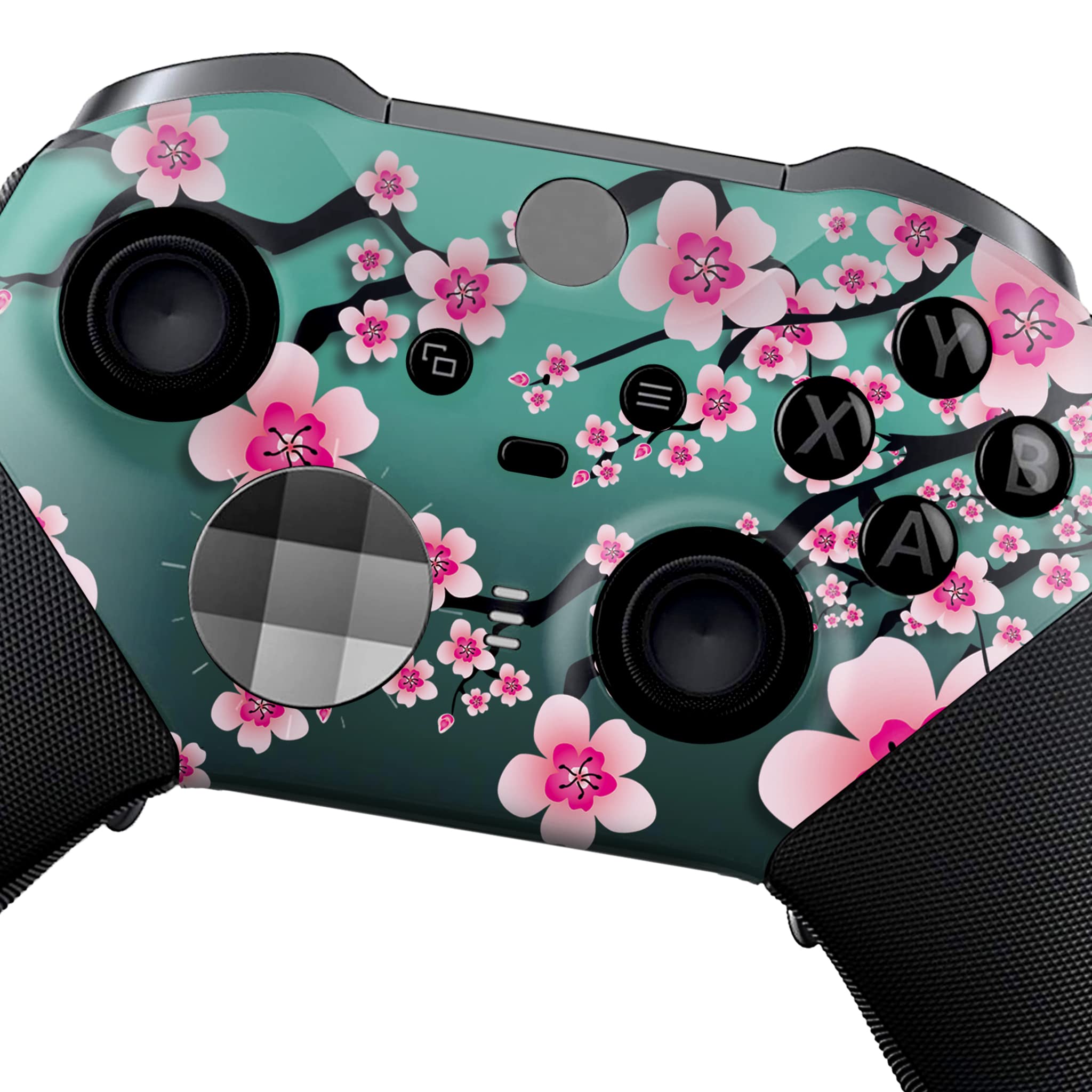 DreamController Cherry Blossom X-box Elite Controller Series 2 Limited Edition Custom Elite Series 2 Controller for X-box One/Series X/S. with Advanced Hydro-Dip Paint Technology (Not Just a Skin)