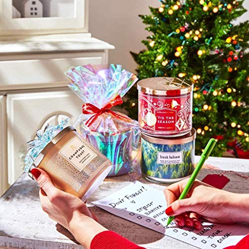 Bath & Body Works White Barn Peach Bellini 3 Wick Scented Candle with Essential Oils 14.5 oz / 411 g
