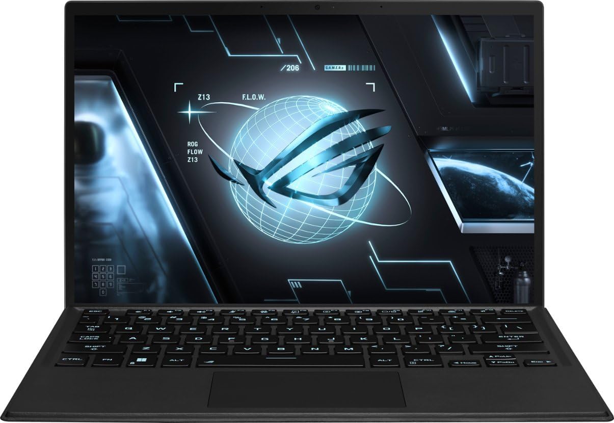 asus ROG Gaming Tablet, 13.4'' WUXGA Touchscreen, 2-in-1 Design, NVIDIA GeForce RTX 3050 Ti, Intel Core i9-12900H, 16GB RAM, 1TB SSD, Dual Camera, Backlit KB, Win11, Black, W/GaLiMu