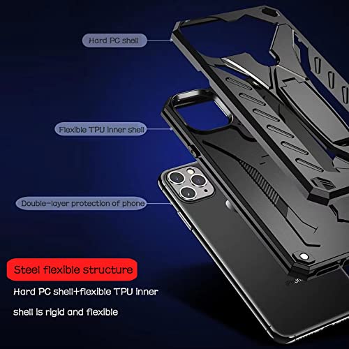 AVLUZ Protective Phone Cover Case Compatible with Oppo Reno 6 Pro(5G),Military Grade Strong Two Layer PU+TPU Hybrid Full Body Case,Bracket Protective Dustproof Shockproof Cover (Color : Jewel Blue)