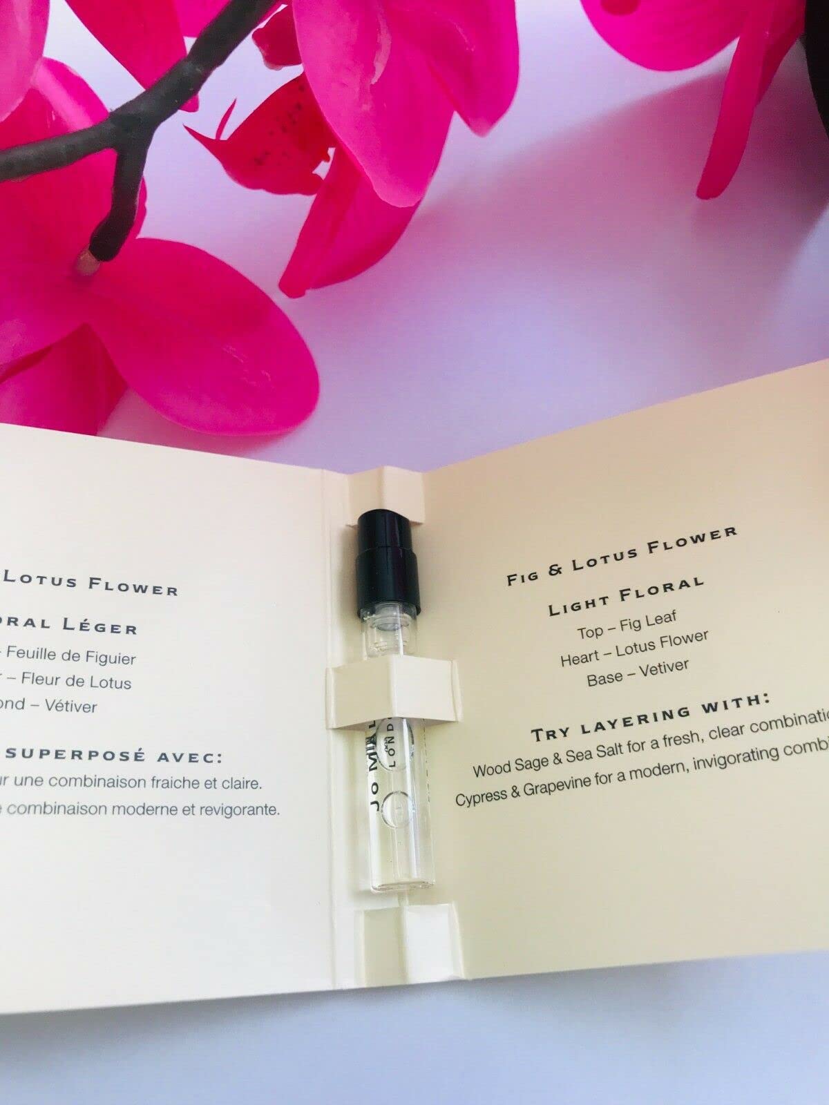 Jo Malone Fig & Lotus Flower Cologne Sample 1.5ML/0.05 Fl.OZ