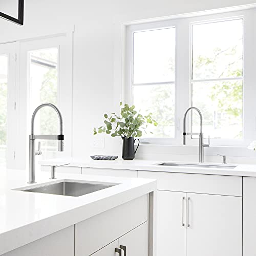 BLANCO, Satin Nickel 441332 CULINA Semi-Pro Kitchen Faucet with Magnetic Handspray, 2.2 GPM