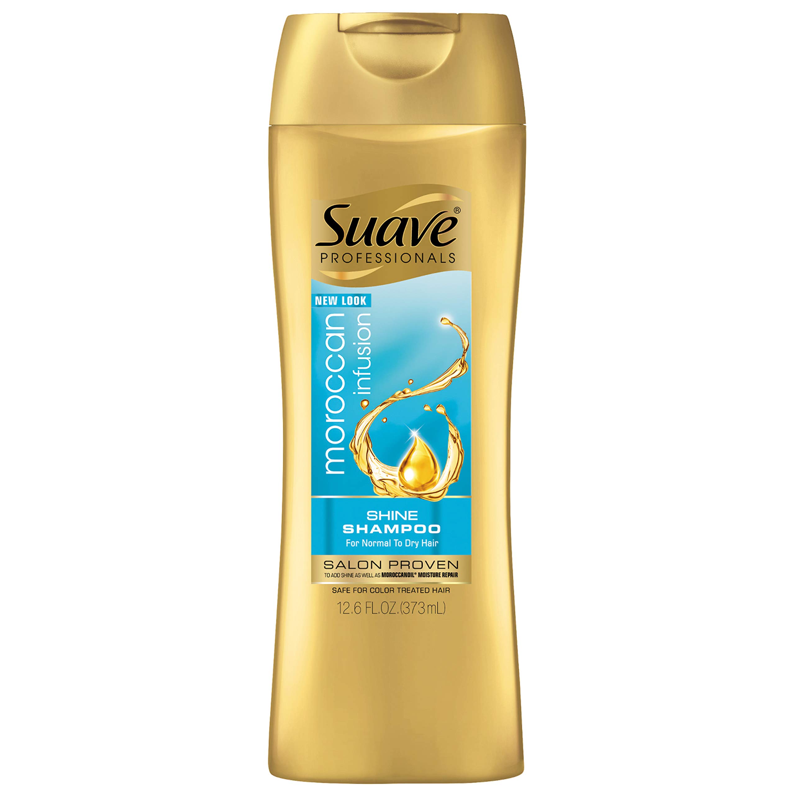 Suave Shine Shampoo and Conditioner Moroccan Infusion with Argan Oil 12.6 oz,12.6 Fl Oz (Pack of 6)