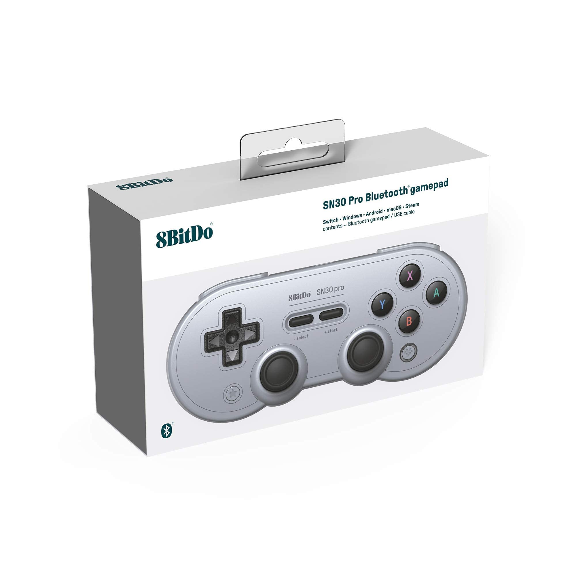 8BitDo - SN30 Pro Bluetooth Gamepad - Gray