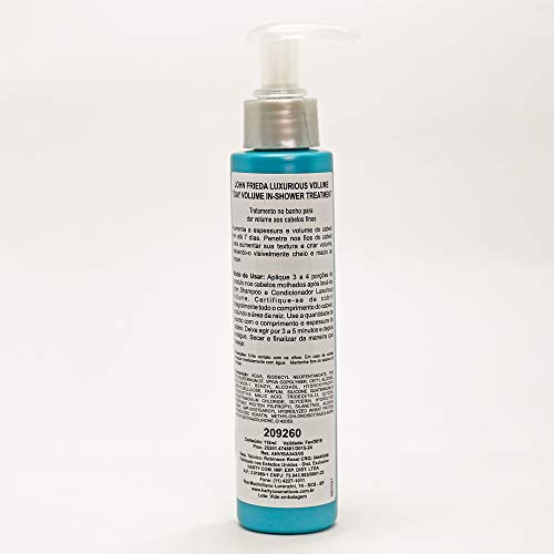 John Frieda Luxurious Volume 7-Day Volume In-Shower Treatment, Hair Treatment, Helps to Create Wash-resistant Volume, 4 Ounces