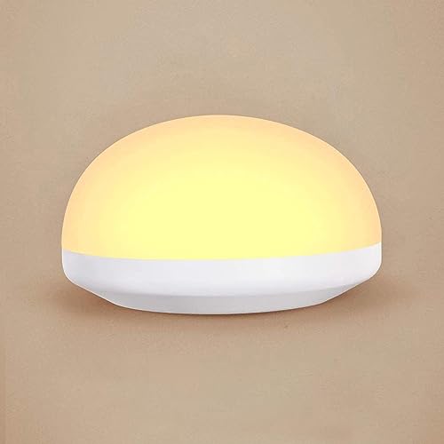 OOWOLF LED Night Lights for Kids Rechargeable Bedside Lamp with Color Changing Mode Dimmable Touchable Ambient Light for Reading, Sleeping, and Relaxing
