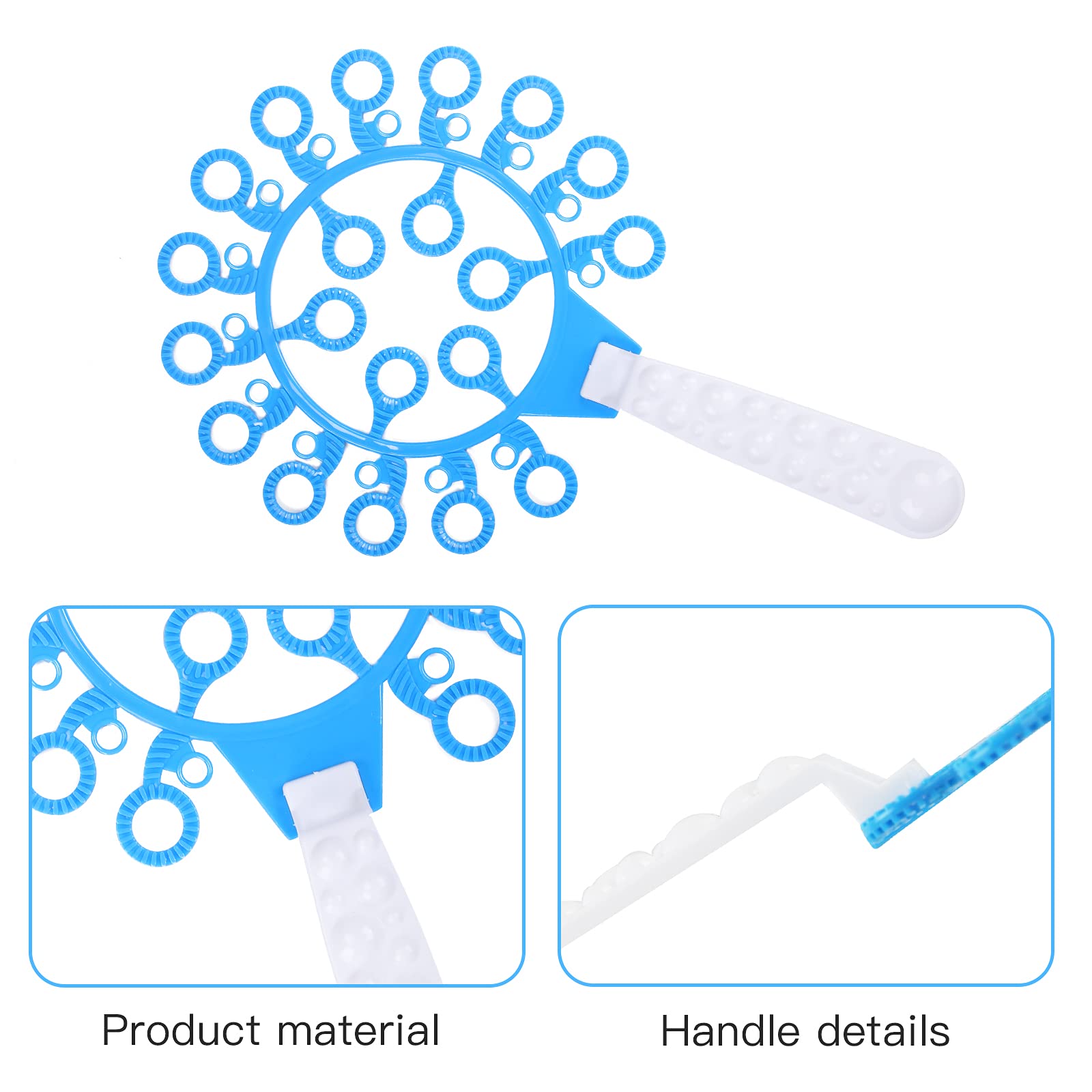 Bubble Wands Set, 28 Pcs Large Bubble Wand with Tray, Great for Kids Summer Outdoor Bubble Party Favors
