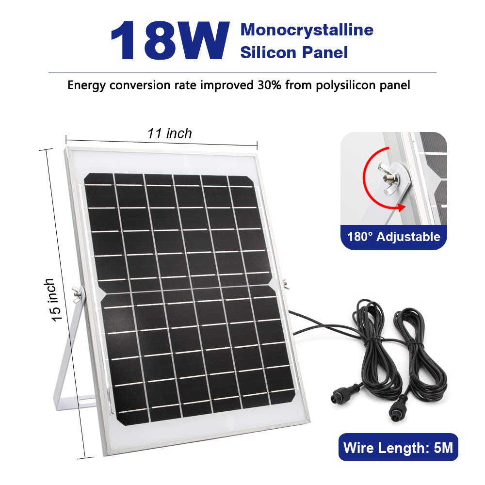 APONUO Solar Flood Lights Outdoor Dusk to Dawn,Solar Security Flood Lights 56Leds Motion Sensor IP67 Waterproof with Remote Control 16.4ft Cable Solar Power Flood Lights for Barn, Flags, House, Pool