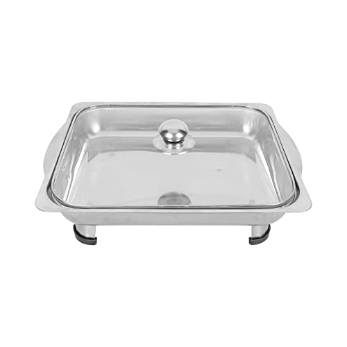 Bothyi Buffet Dish Tray Chafing Dish Easy to Clean Buffet Server with Lid Serving Tray Stainless Steel Chafer for Entertaining Parties Birthday, arc