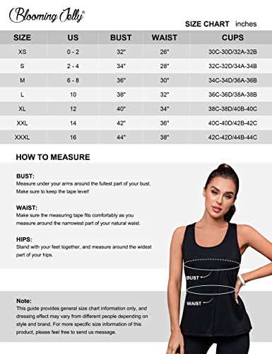 Blooming Jelly Workout Tank Tops for Women Racer Back Built in Bra Shirts Sleeveless Athletic Yoga Top (Medium, Yellow)
