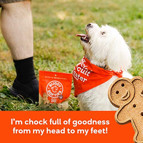 Buddy Biscuits, Soft & Chewy Treats for Small & Large Dog, Made in USA Peanut Butter Flavor - 6 oz, 4 Pack
