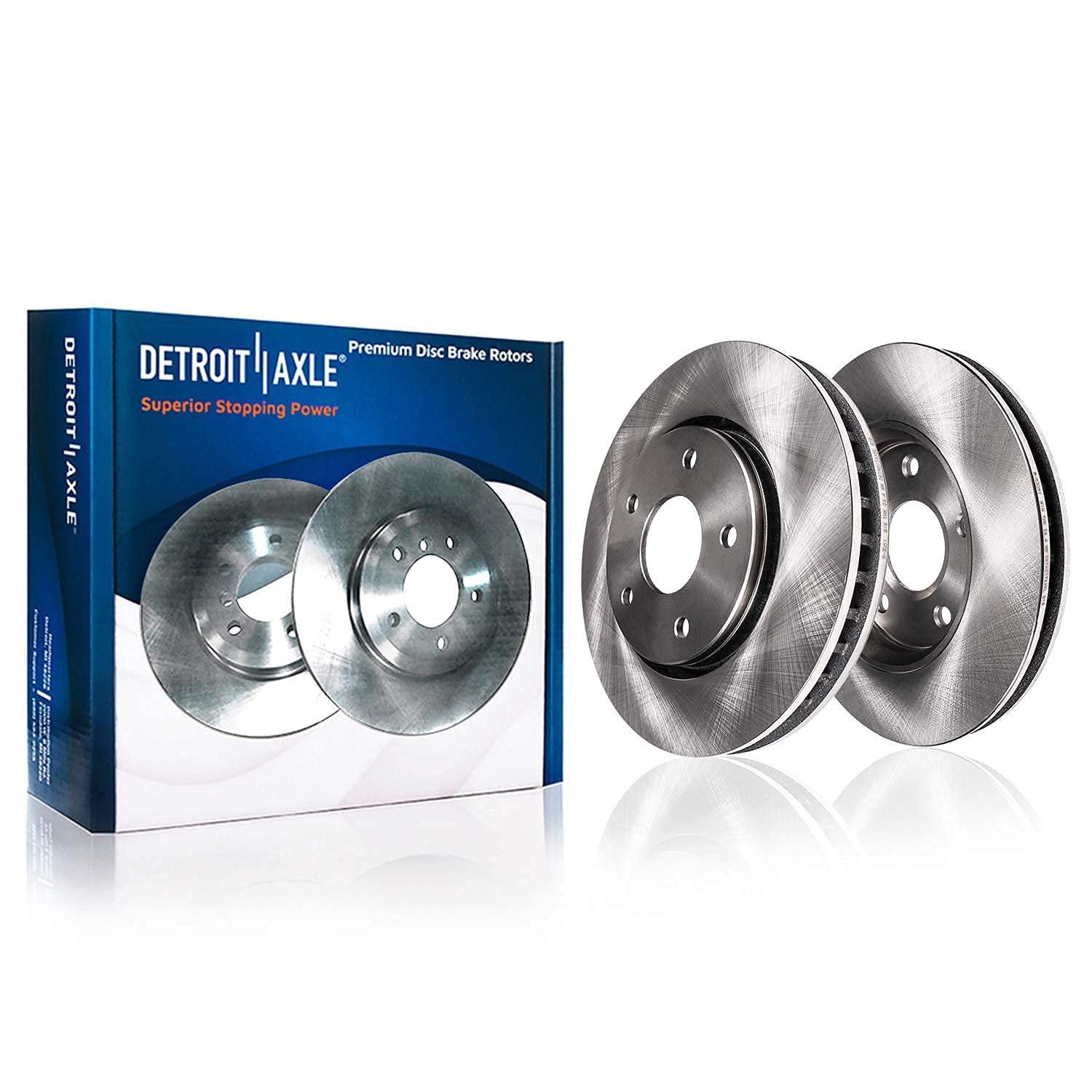 Detroit Axle - Brake Kit for Toyota Sienna Highlander Lexus RX350 RX450h Disc Brake Rotors Ceramic Brakes Pads Front and Rear Replacement : 12.91'' inch Front Rotor