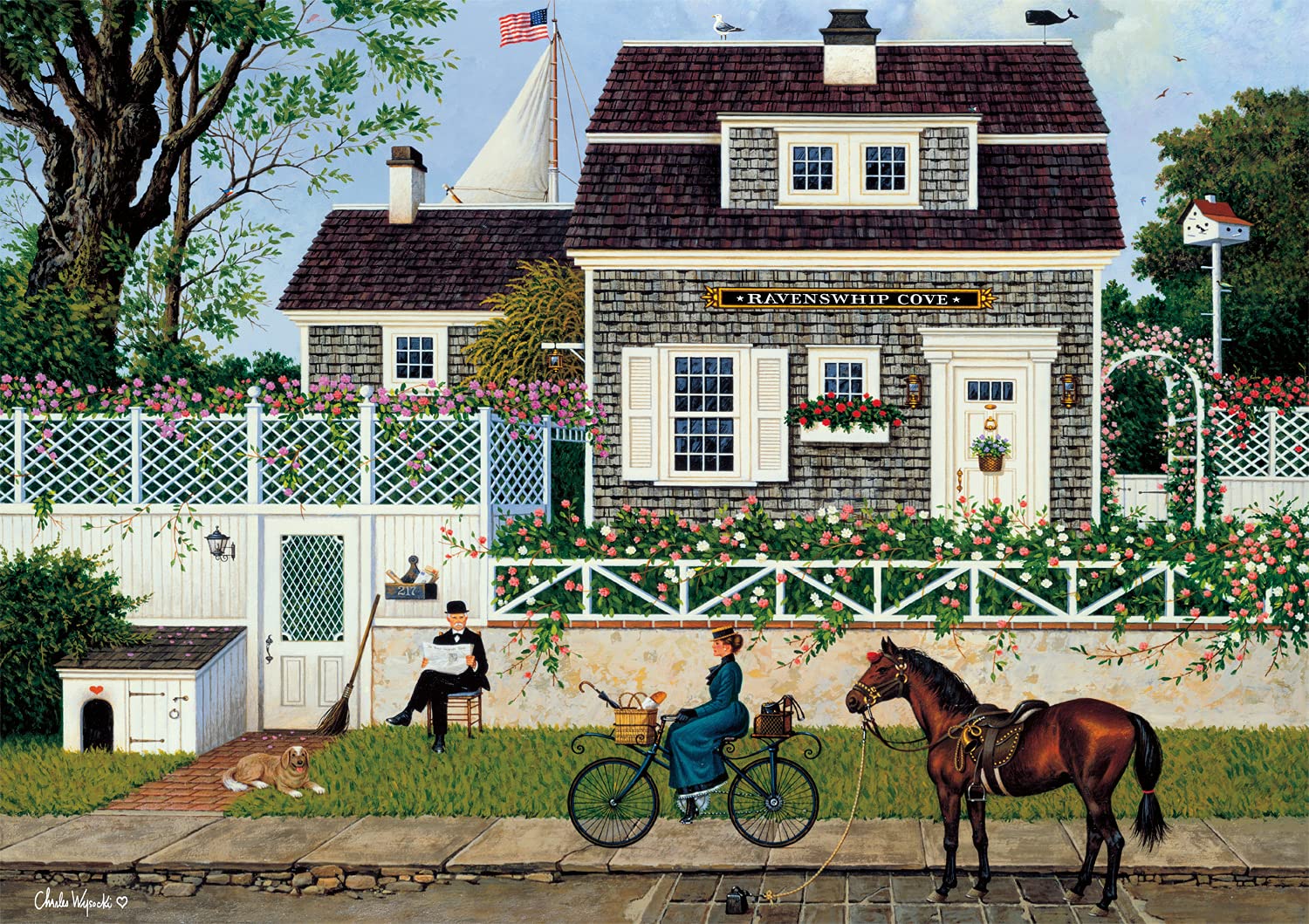 Buffalo Games - Charles Wysocki - in Spring - 300 Large Piece Jigsaw Puzzle