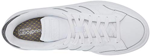 adidas Women's Grand Court SE Tennis Shoe, White/White/Grey, 7.5