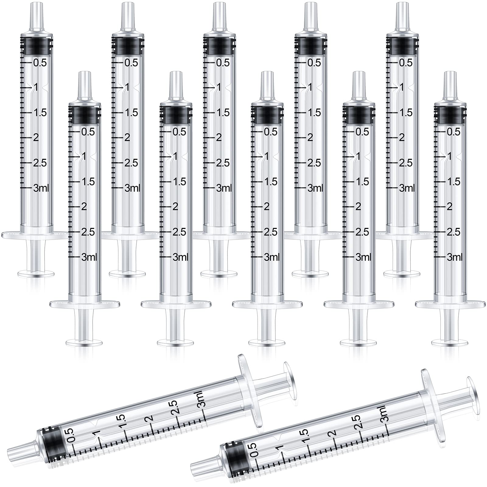 Nuanchu 30 Pcs 3ml Liquid Syringe Pet Feeding Plastic Syringes Dog Oral Food Measuring Syringe Tools for Cats Dogs Kitten Puppy Bunny Small Animals Newborn Pet Feeder Nursing Supplies