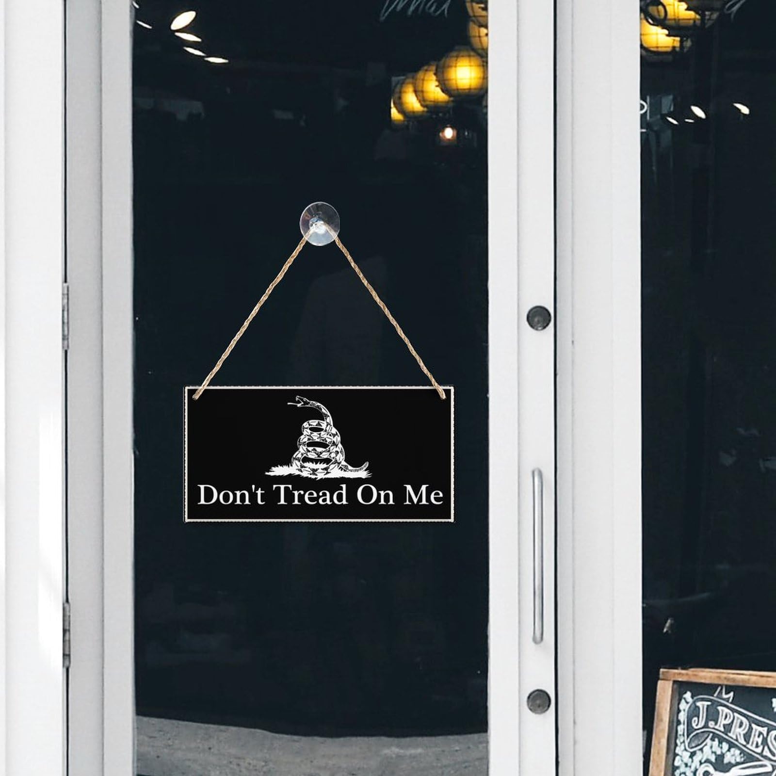 Dont Tread on Me Garden Sign Decorative Wood Sign Home Decor,Wall Art,6 inch by 12 inch Hanging Sign