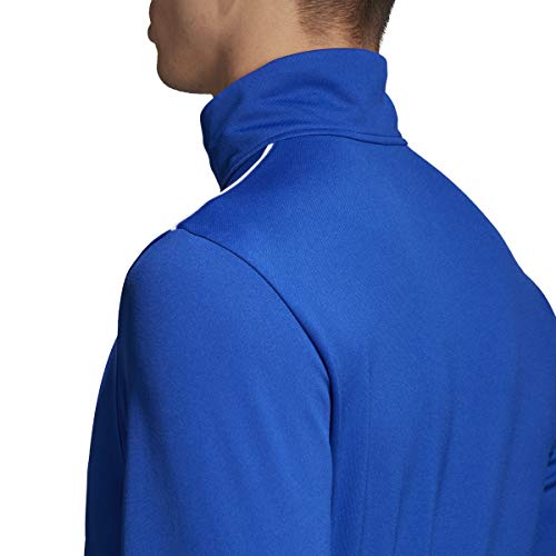 adidas Men's Core 18 Soccer Training Sweatshirt, Bold Blue/White, Large