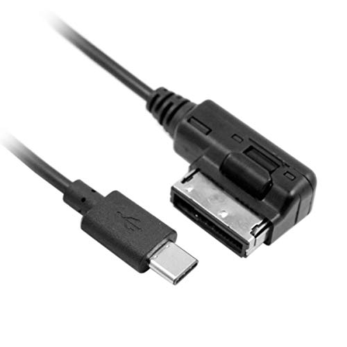 JSER Media in AMI MDI USB-C USB 3.1 Type-C Charge Adapter Cable for Car VW Audi 2014 A4 A6 Q5 Q7 0.35cm