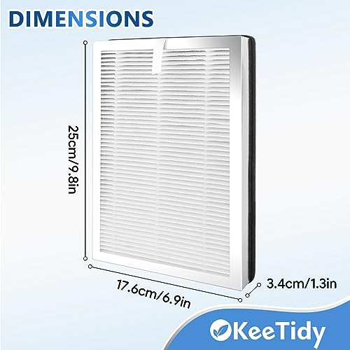 KeeTidy 25 Replacement Filters Compatible with MA Air Puri-fier 25 Series B1/S1/W1, H13 True HEPA Filters, 3 in 1 Pre-Filters, 2 Set