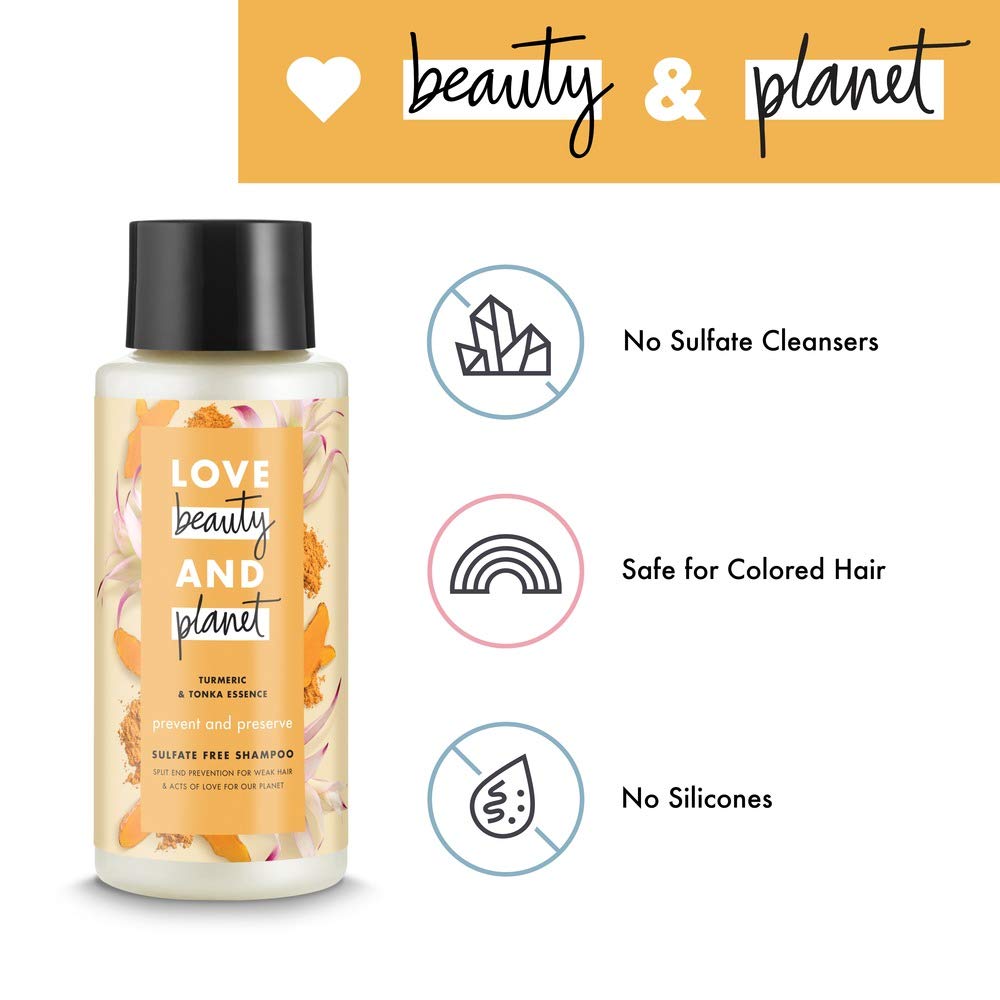 Love Beauty And Planet Turmeric & Tonka Essence Prevent and Preserve Shampoo 400 mL