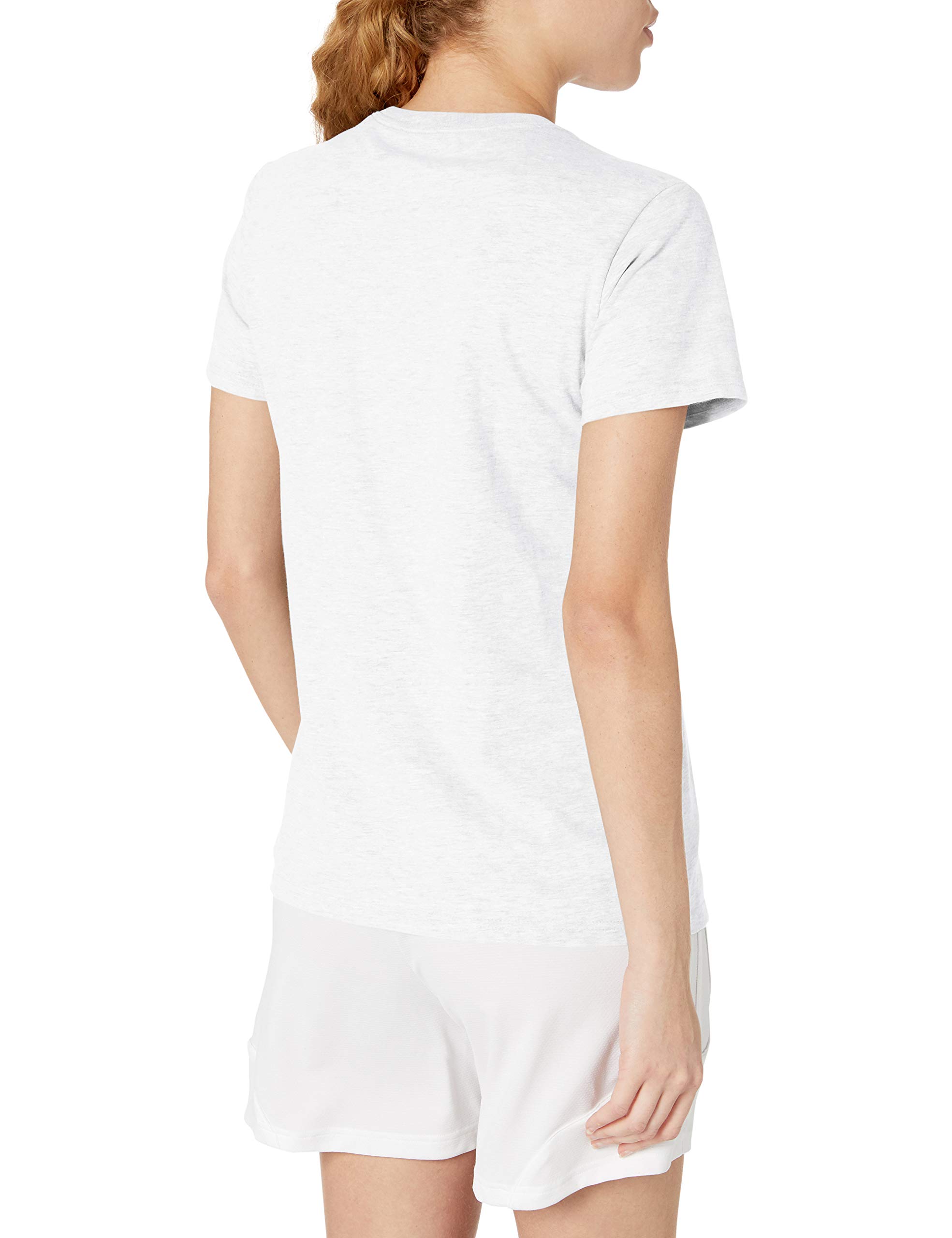 adidas Women's Badge of Sport Graphic Tee, Medium Grey Heather, X-Small