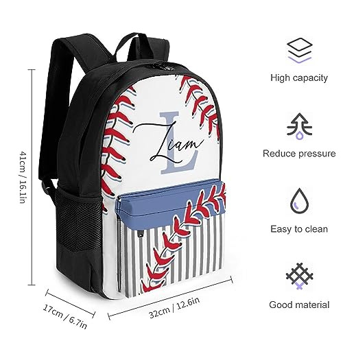 Custom Backpack Personalized Backpack With Add Your Name/Text,Casual Shoulder Bag Customize Travel Laptop Backpack for Men