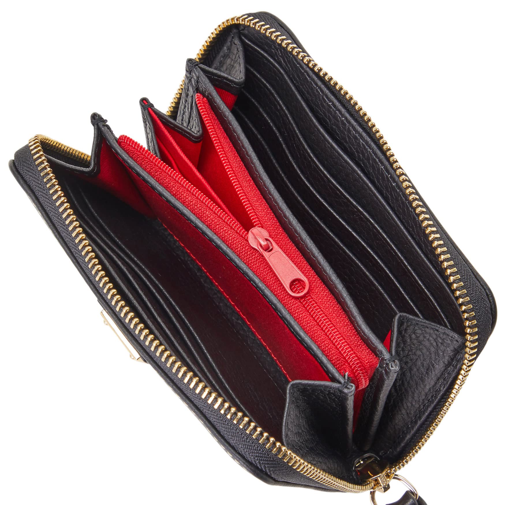 Dooney & Bourke Wallet, Pebble Grain Medium Zip Around Wallet - Black
