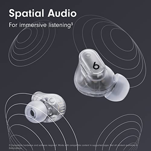 Beats Studio Buds + True Wireless Noise Cancelling Earbuds - Transparent (Renewed)