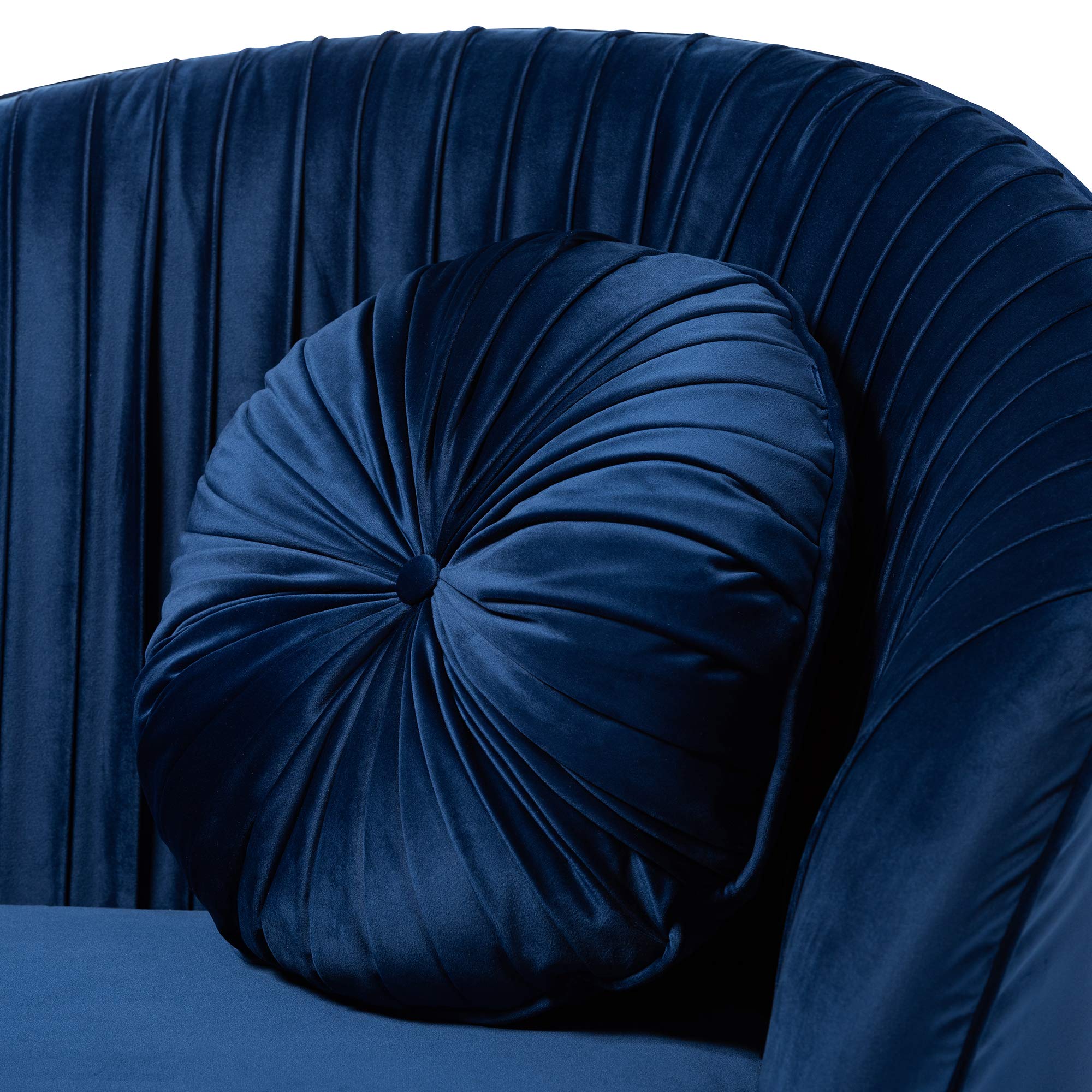 Baxton Studio Sofas, Royal Blue/Gold
