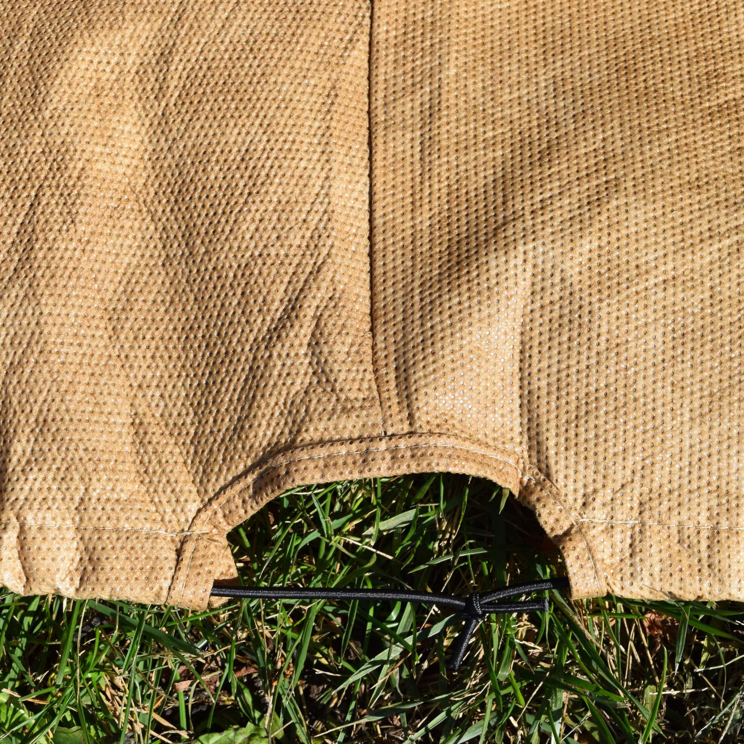 Budge P5A24SF1 All Seasons Square Patio Table Cover Lightweight, UV-Resistant, Small-28 H L x 36" W, Tan