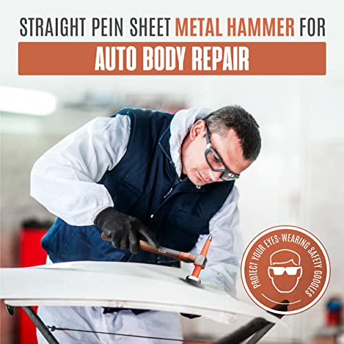 Harden Hammer | Auto Body Repair Hammer (12.5β x 5.7β x 1.54β crowned face hammer)