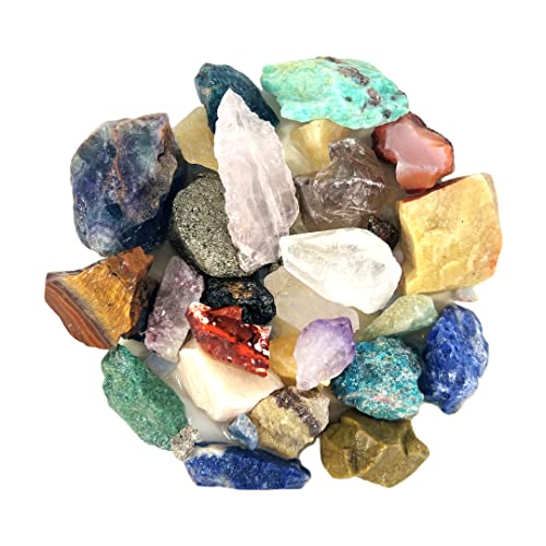 Gem Mining Kit - Rough Gemstone Mix 19LBS w Classifier Sieve Mining Gift IDEA