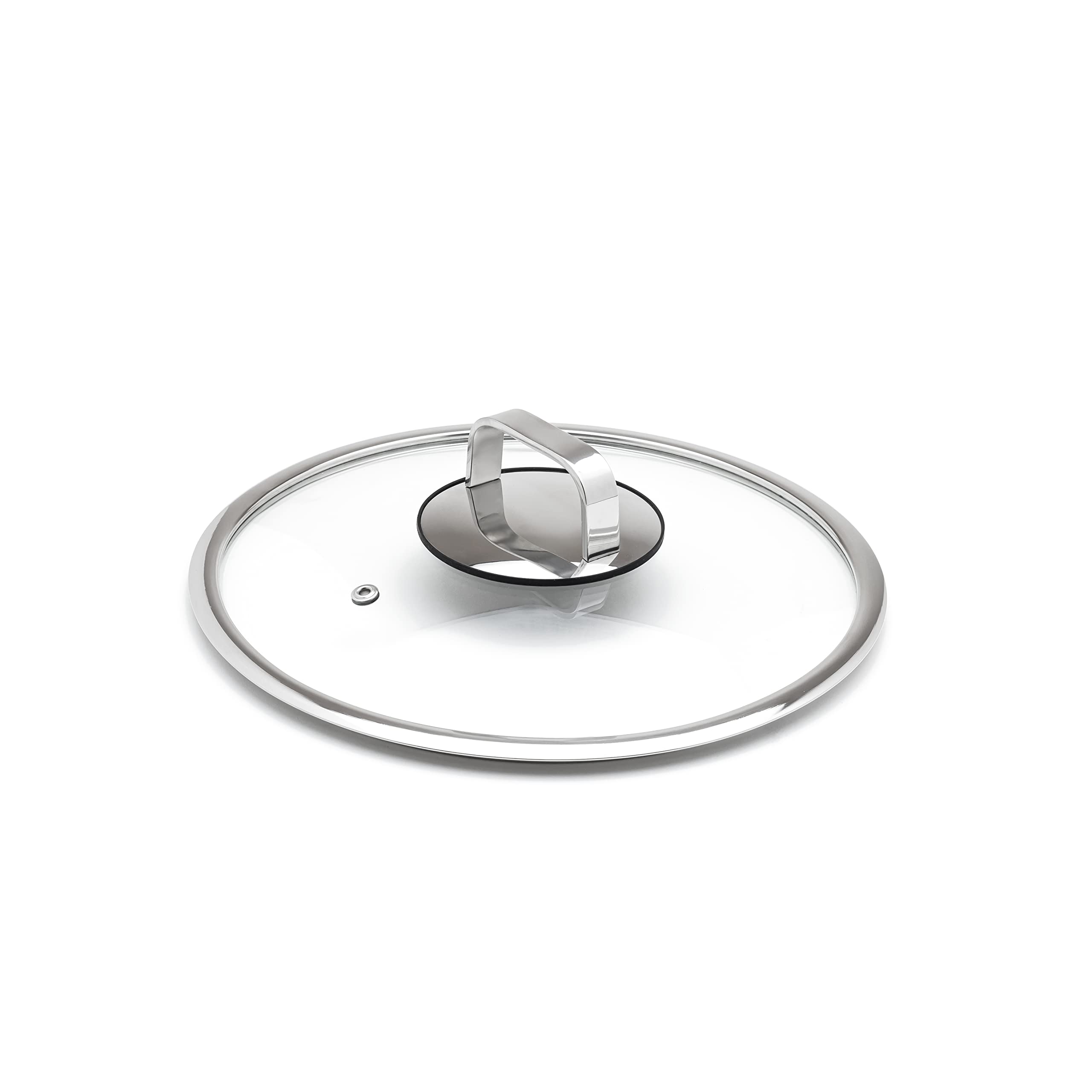 LIVWELL DiamondClad 14-Inch Glass Lid for the Hybrid Cookware Set - Home and Kitchen Gift - For Hybrid Stainless Steel Sauté Pan, Wok, Skillet and Frying Pan Lid - Dishwasher Safe, PFOA-Free