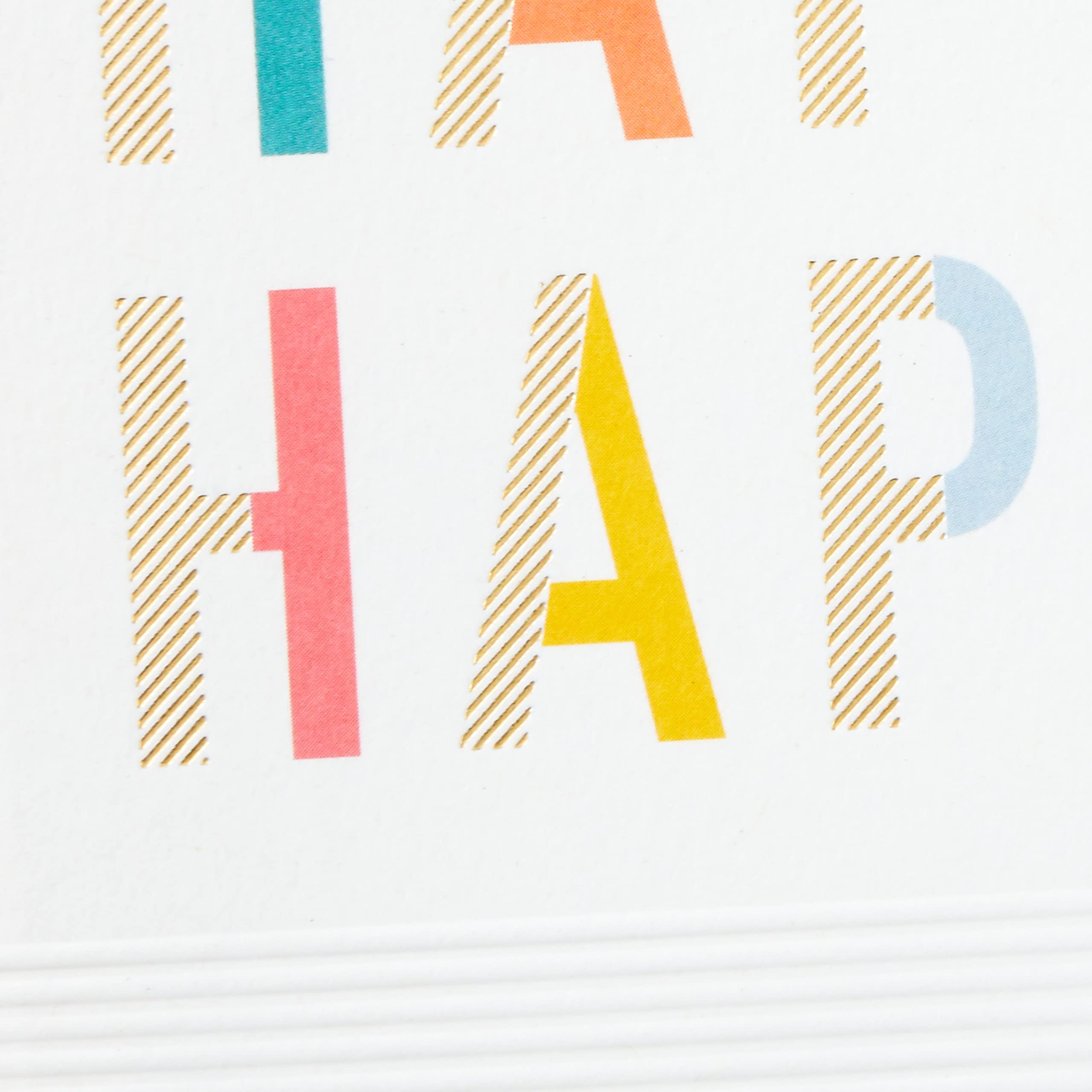 Hallmark Signature Birthday Card (Happy Happy Happy)