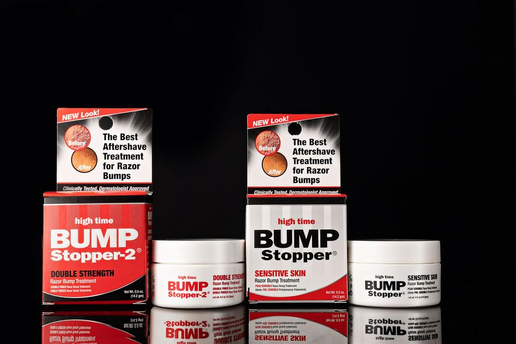 High Time Bump Stopper Sensitive Skin 0.5 Ounce Treatment (14ml) (2 Pack)