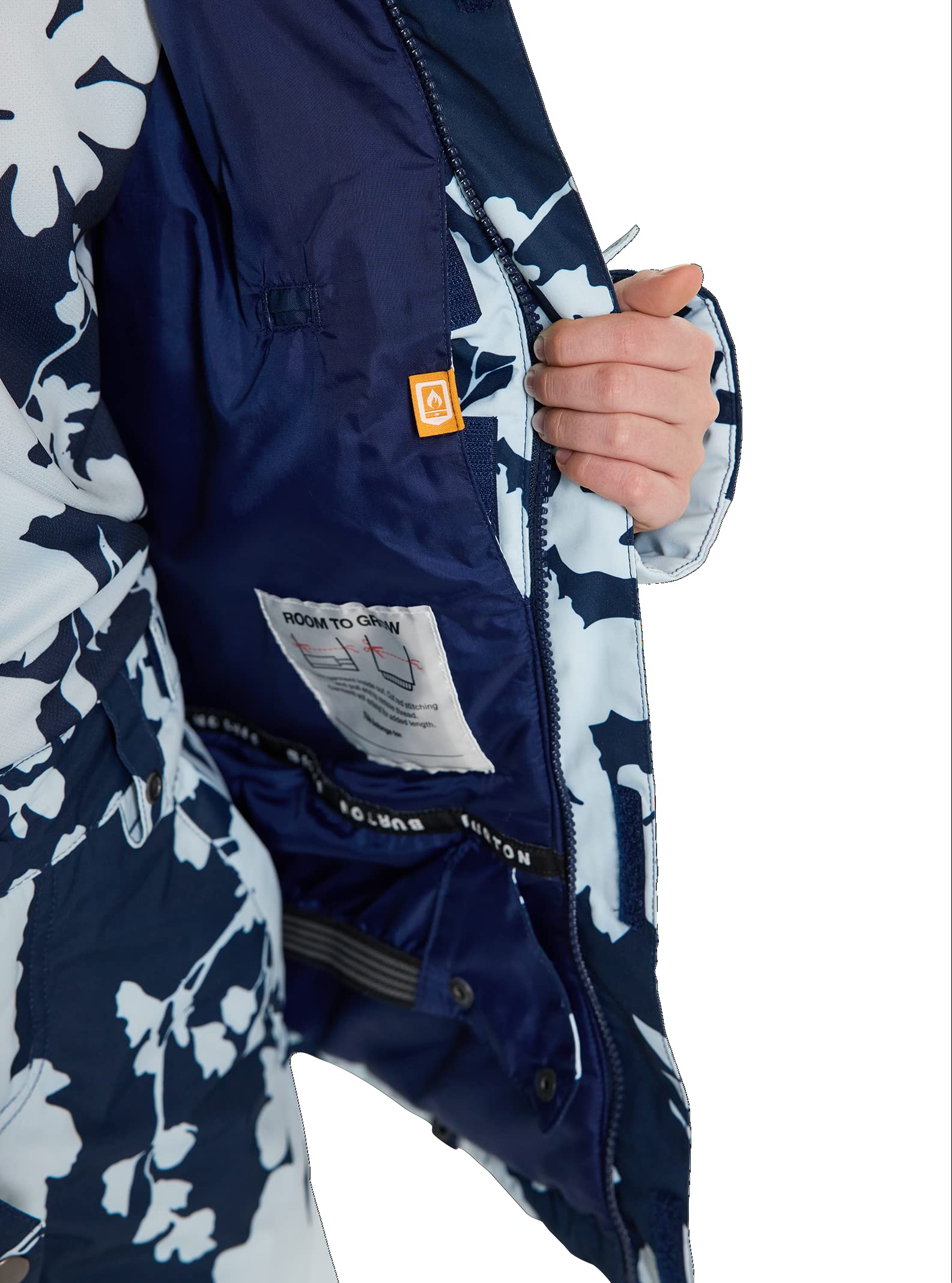 Burton Girls' Standard Bennett Jacket, Ballad Blue Camellia, X-Large